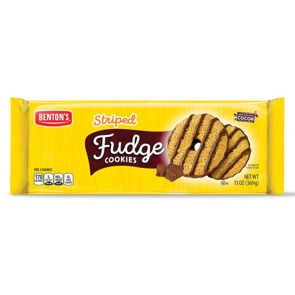 Benton's Fudge Striped Shortbread Cookies, 13 oz - Walmart.com