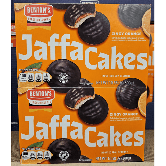 Benton’s Jaffa Cakes Sweet Orange 10.58oz 300g (2 Boxes) - Walmart.com
