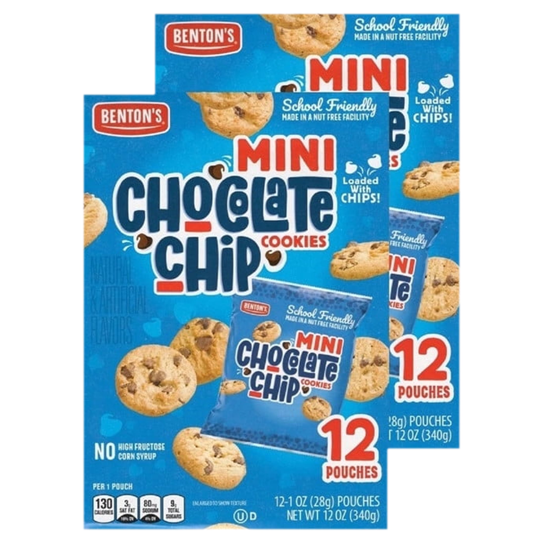 Benton’s Mini Cookie Snack Packs (Chocolate Chip, 2 Boxes) - Walmart.com