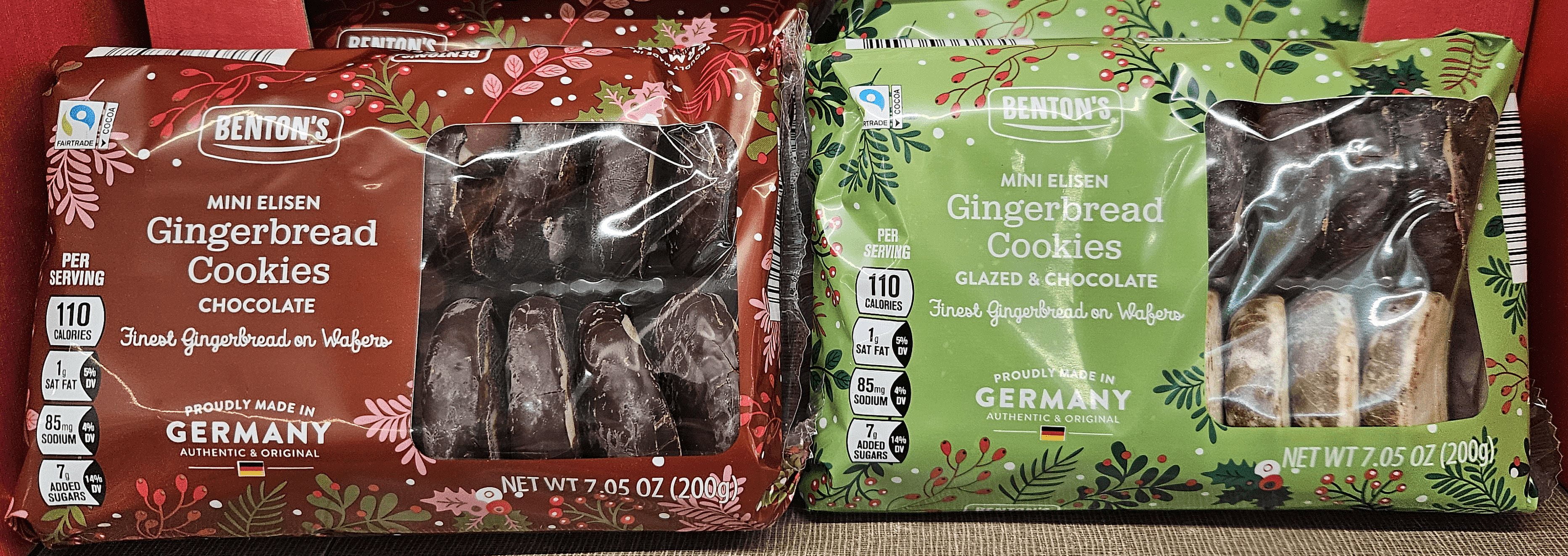 Benton’s Mini Elisen Gingerbread Cookies Glazed & Chocolate 7.05oz 200g ...