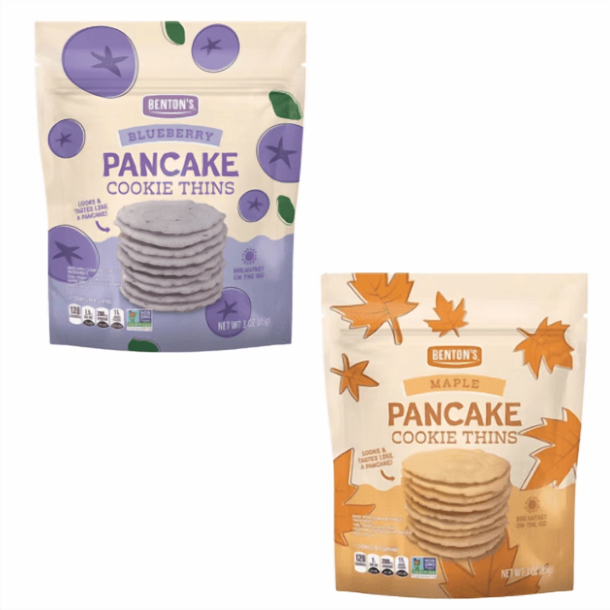Benton's Pancake Cookie Thins 2 Pack 3 oz - Walmart.com
