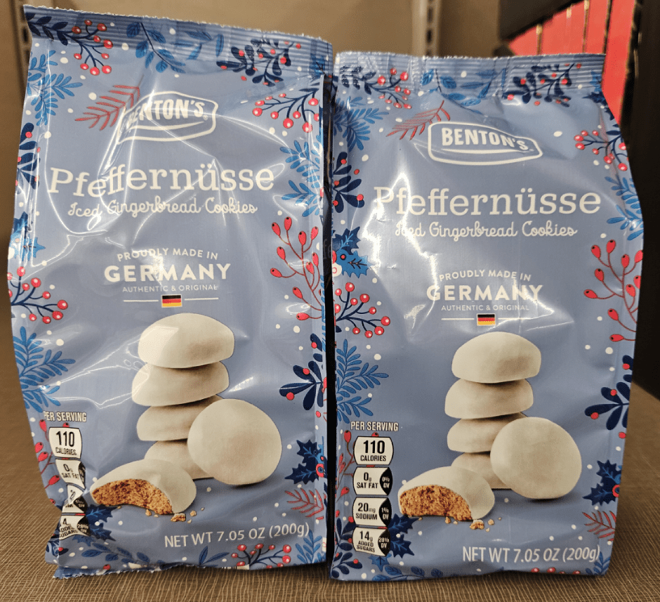 Benton's Pfeffernusse Iced Gingerbread Cookies 7.05oz 200g (2 Bags ...