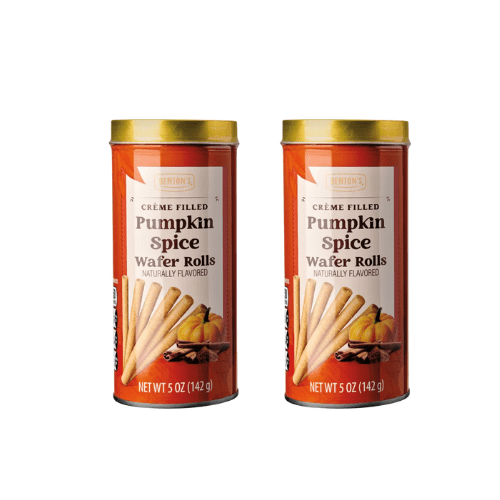 Benton's, Pumpkin Spice Wafer Rolls, 2 x 5 oz, Creme-filled snack ...