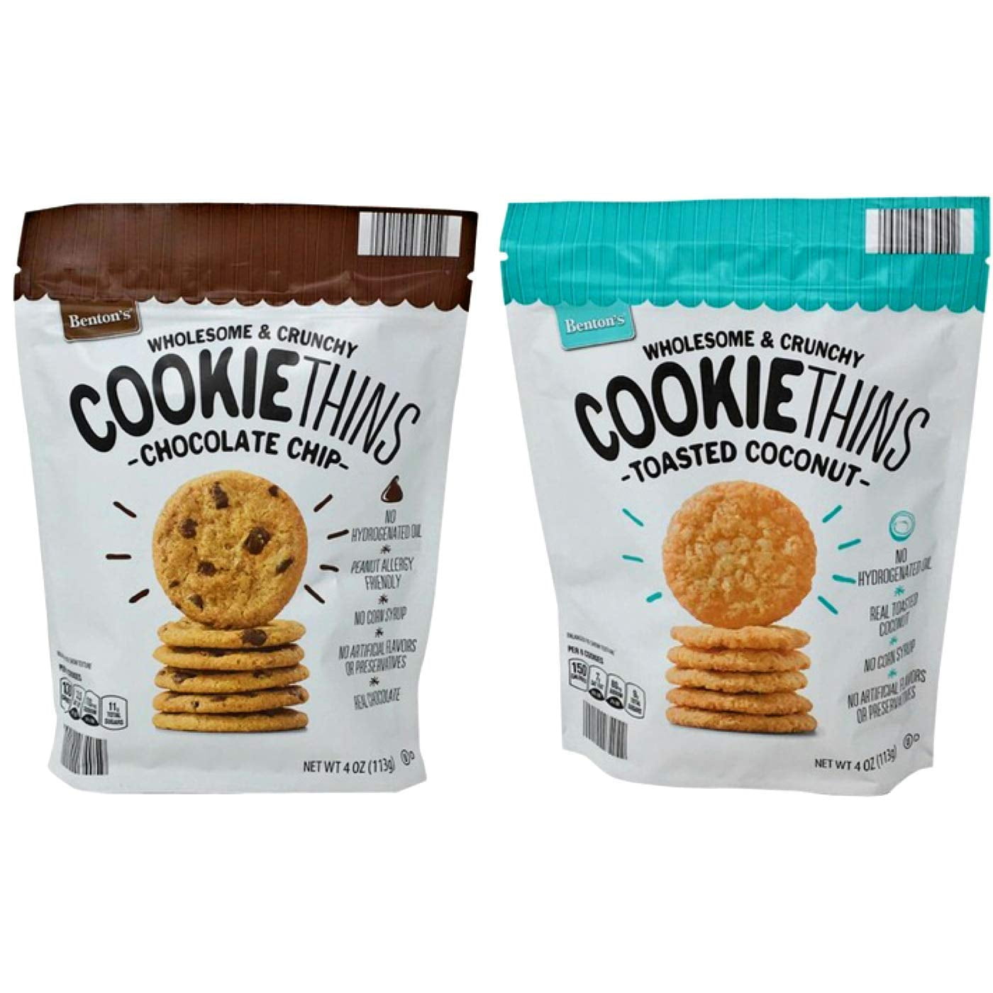 Benton's Wholesome and Crunchy AKF18 Cookie Thins Chocolate Chip and ...