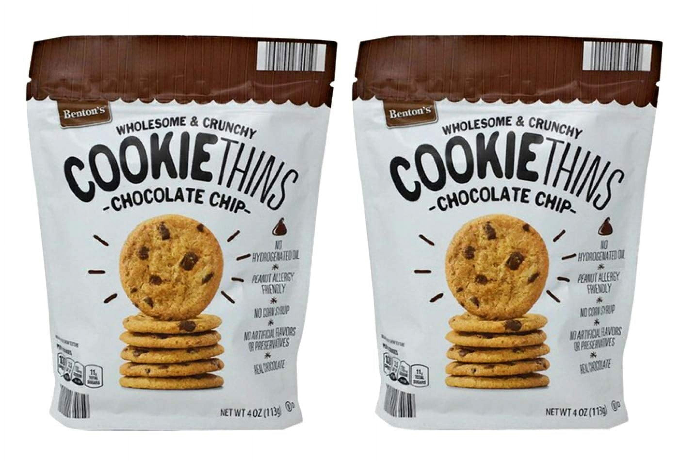 Benton's Wholesome and Crunchy SBF3 Cookie Thins Chocolate Chip 2 ct ...