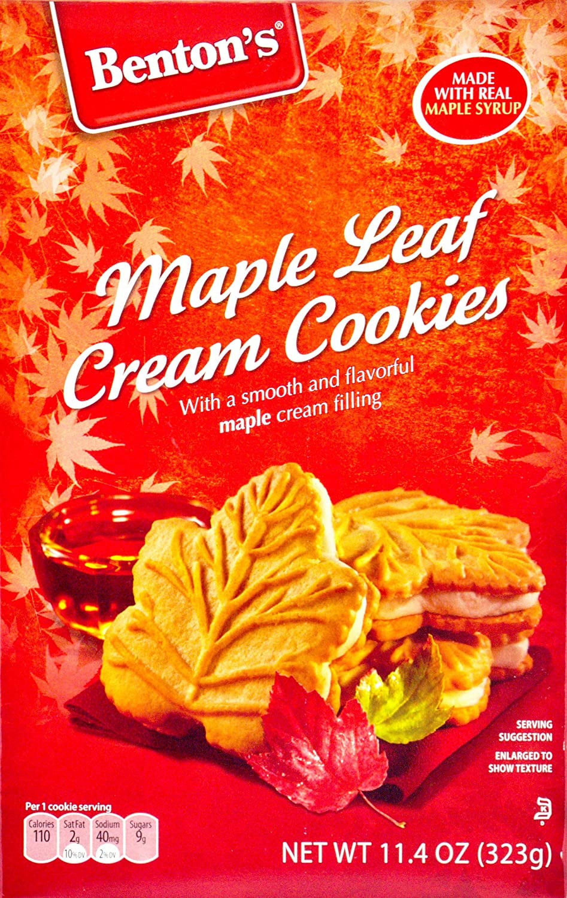 Bentons Best Maple Leaf Cream Cookies, 11.4 Oz - Walmart.com