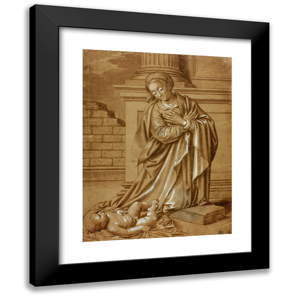 Benvenuto Tisi 12x14 Black Modern Framed Museum Art Print Titled ...