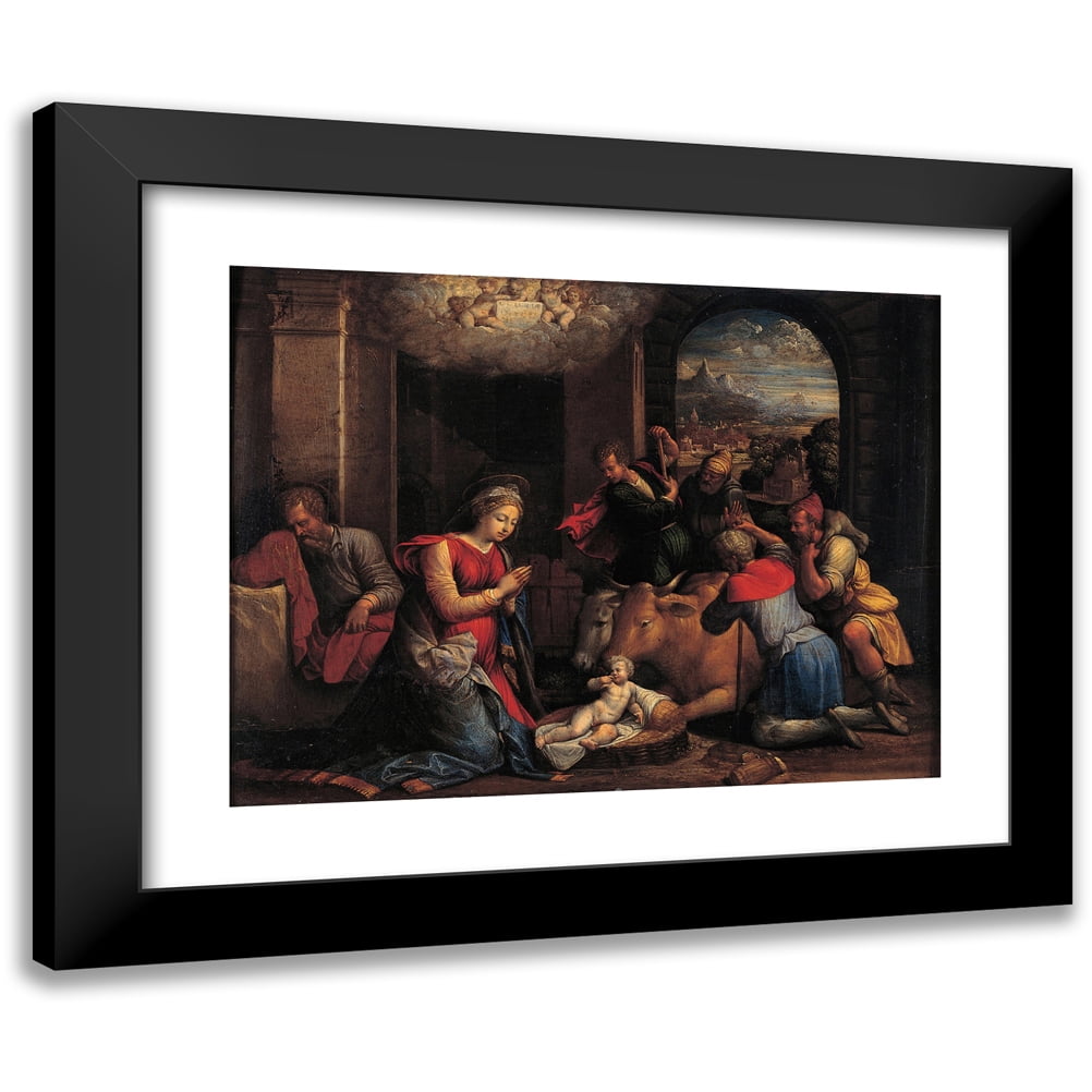 Benvenuto Tisi 14x12 Black Modern Framed Museum Art Print Titled ...