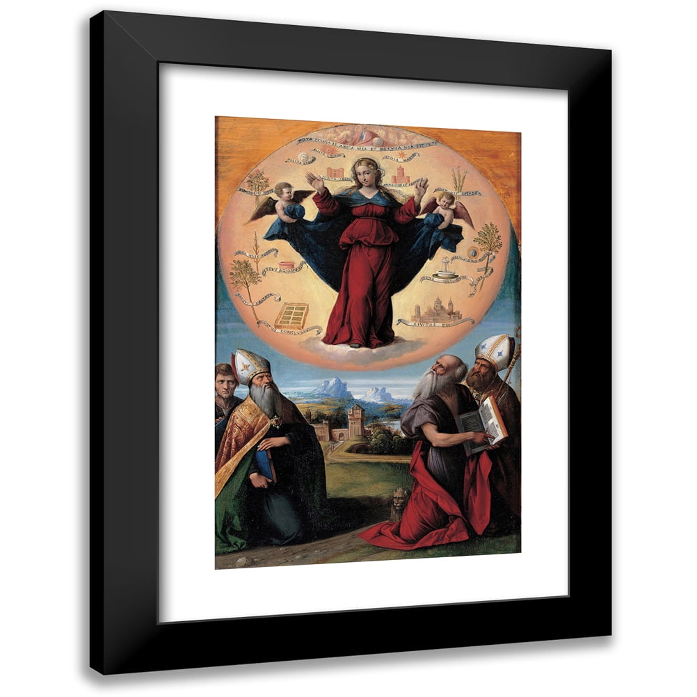 Benvenuto Tisi 17x24 Black Modern Framed Museum Art Print Titled ...