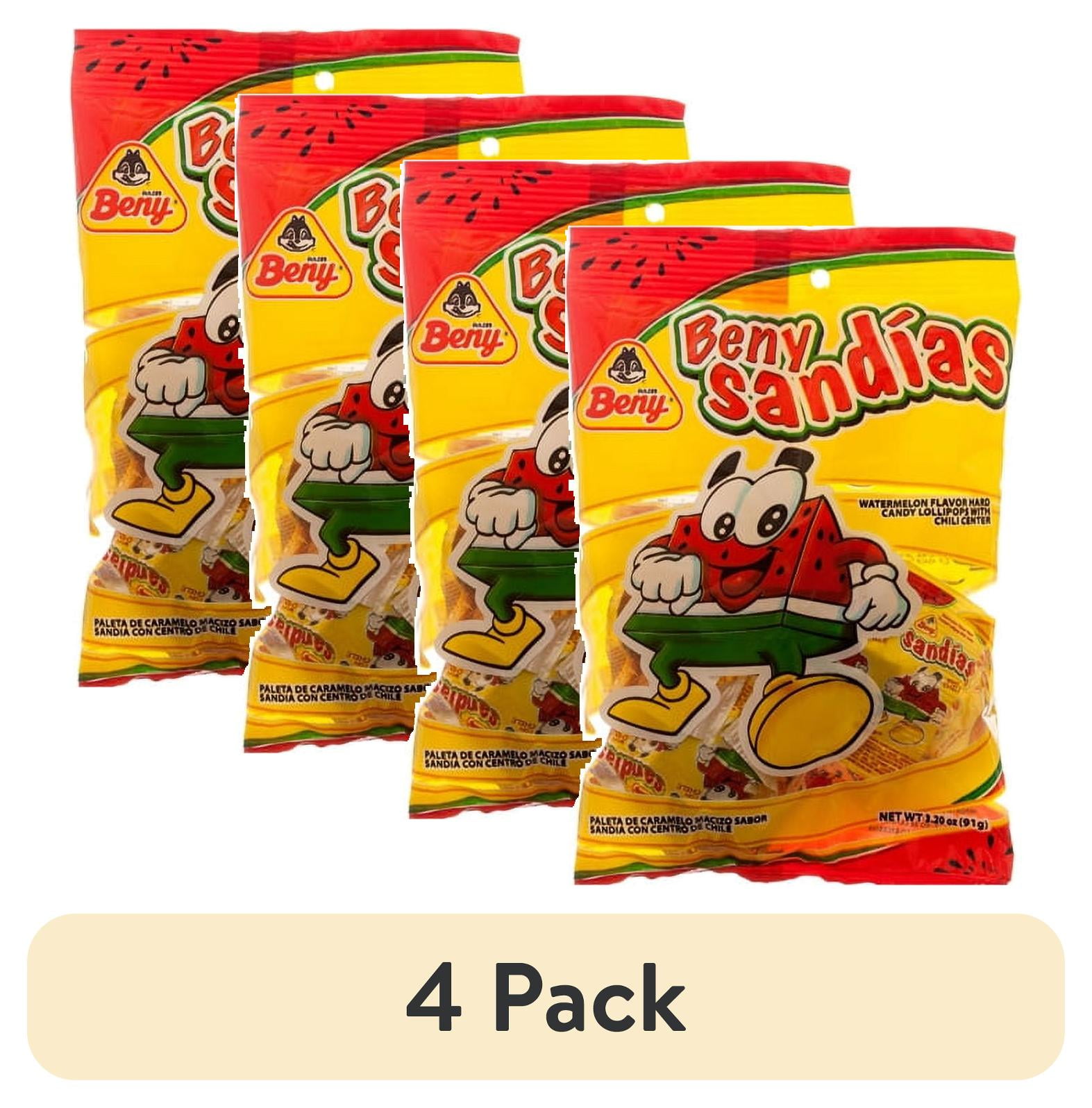 (4 pack) Beny Sandias Con Chile Y Sal 10 ct / 4.59 oz (24-Pack) Candy ...