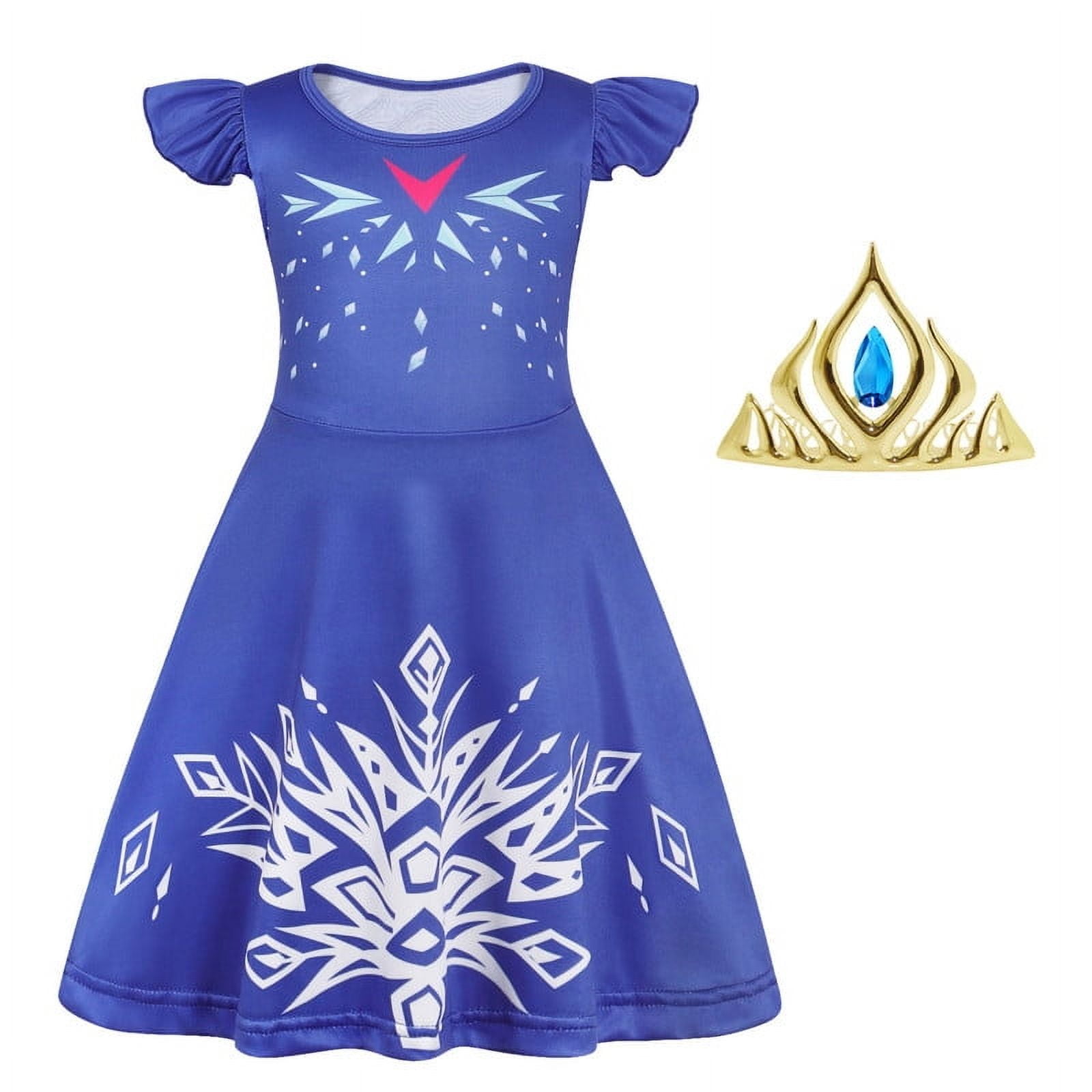 Benylion Girls Princess Dresses Ice Costume Birthday Party Dress ...
