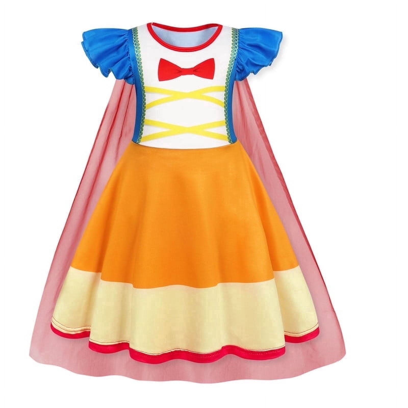 Benylion Princess Dress Up Costume Girls Snow Queen Dresses With Cape ...