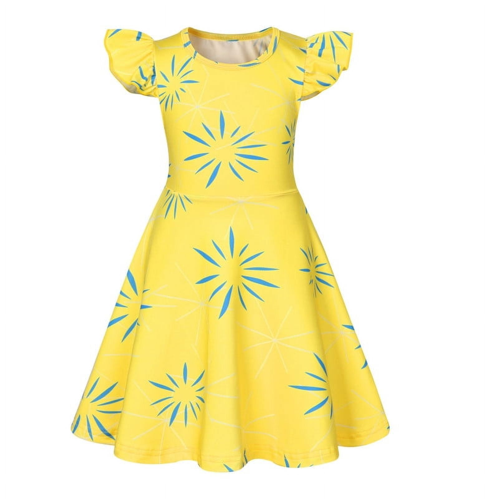 Benylion Little Girls Disgust Joy Costume Cartoon Party Cosplay Dress ...