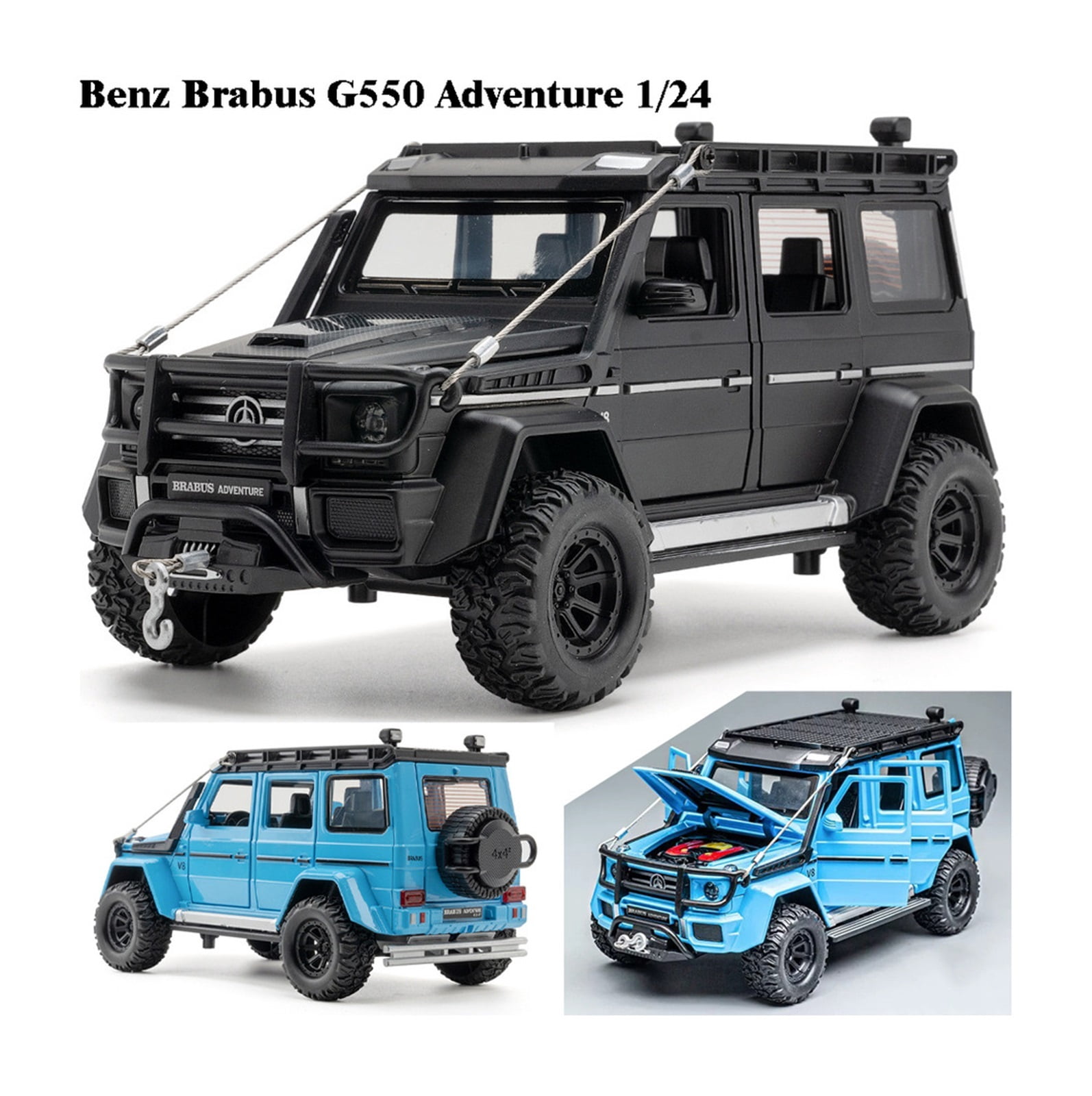 Benz Brabus G550 Miniature Metal Car With Light and Sound 1/24 ...