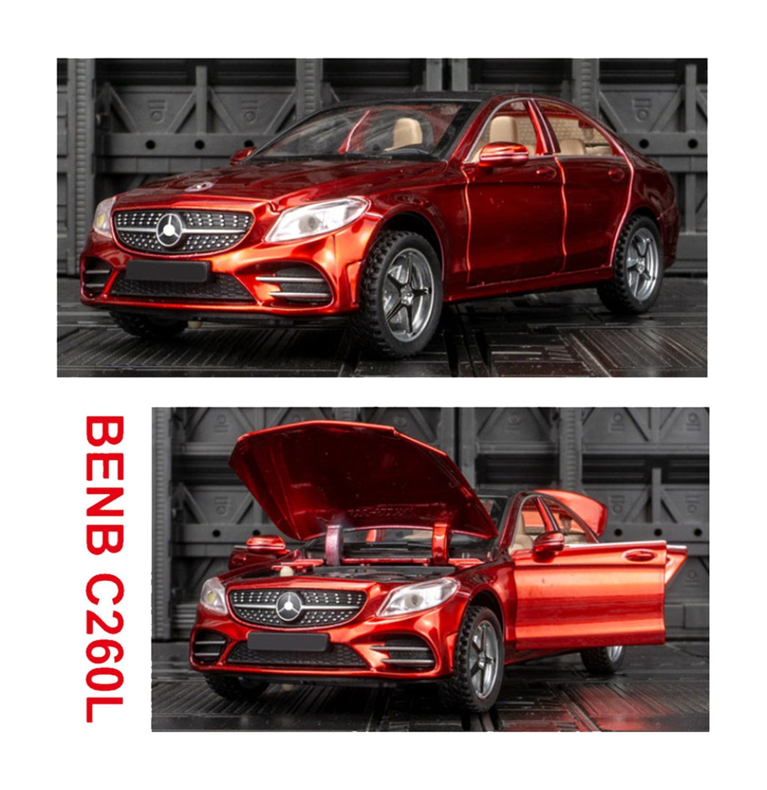 Benz Class C260l Luxury Sports Sedan Minicar Metal 1/32 - Walmart.com