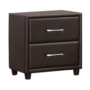 Modrest Token 2-Drawer Engineered Wood Nightstand in Black/Gold ...
