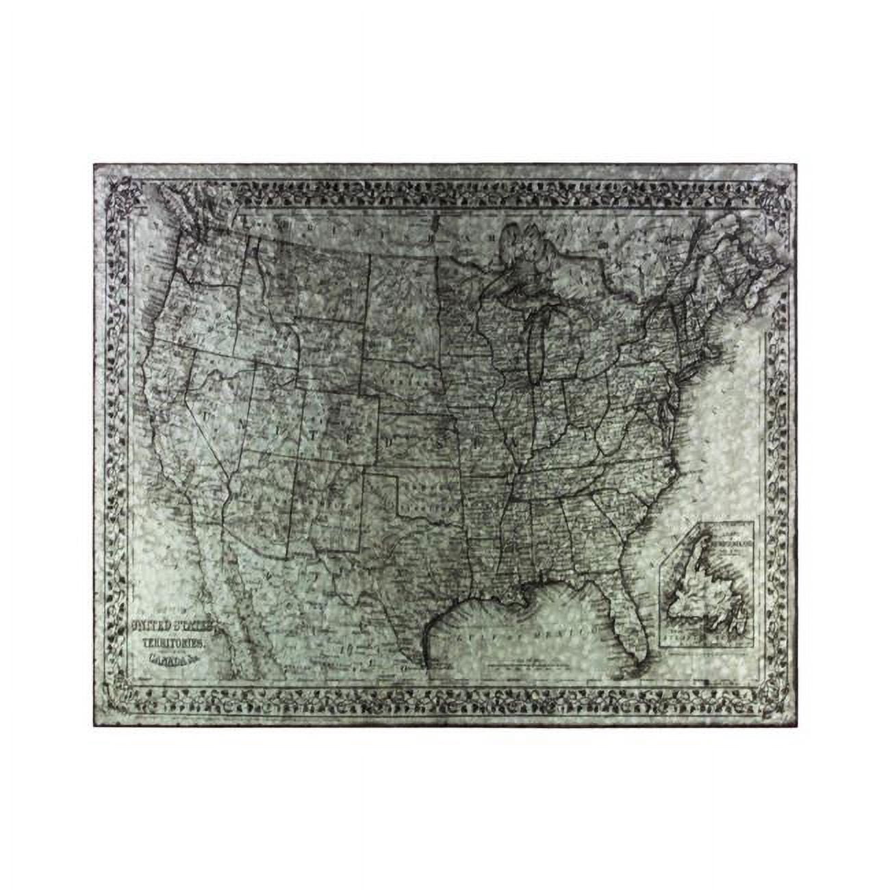 Benzara BM179143 Metal Etched Painting of the United States of America ...