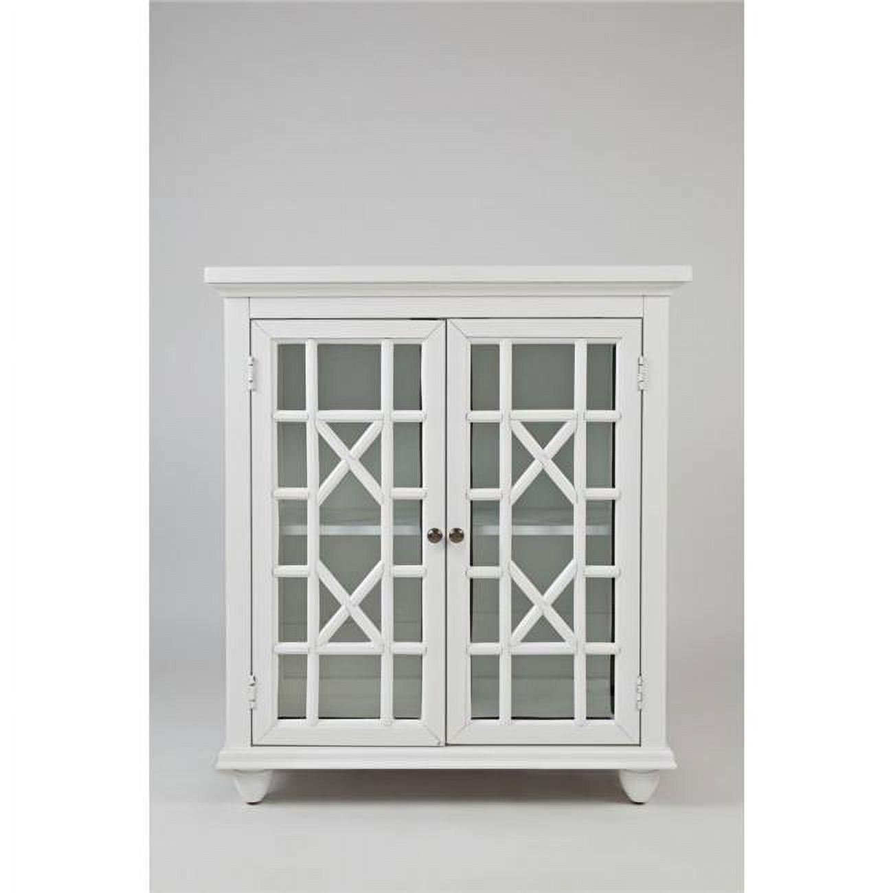 Benzara BM181630 Double Door Wooden Accent Chest with Intricated Front ...