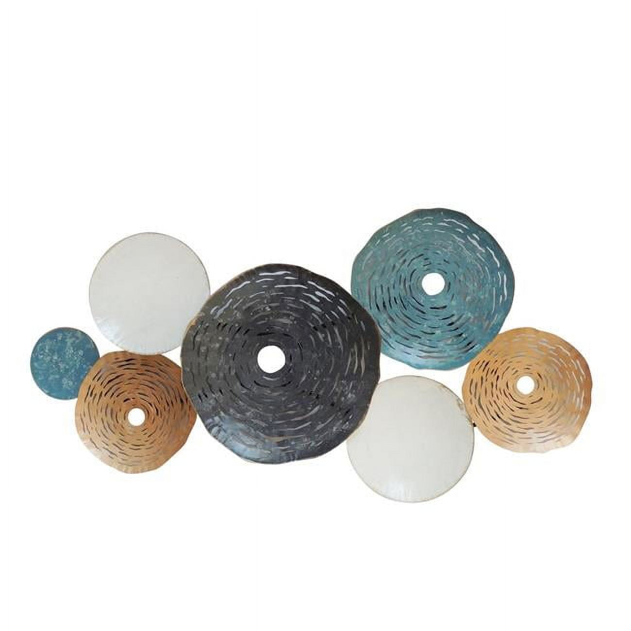 Benzara BM205296 Round Metal Disc Wall Decor with Cut Out Details ...