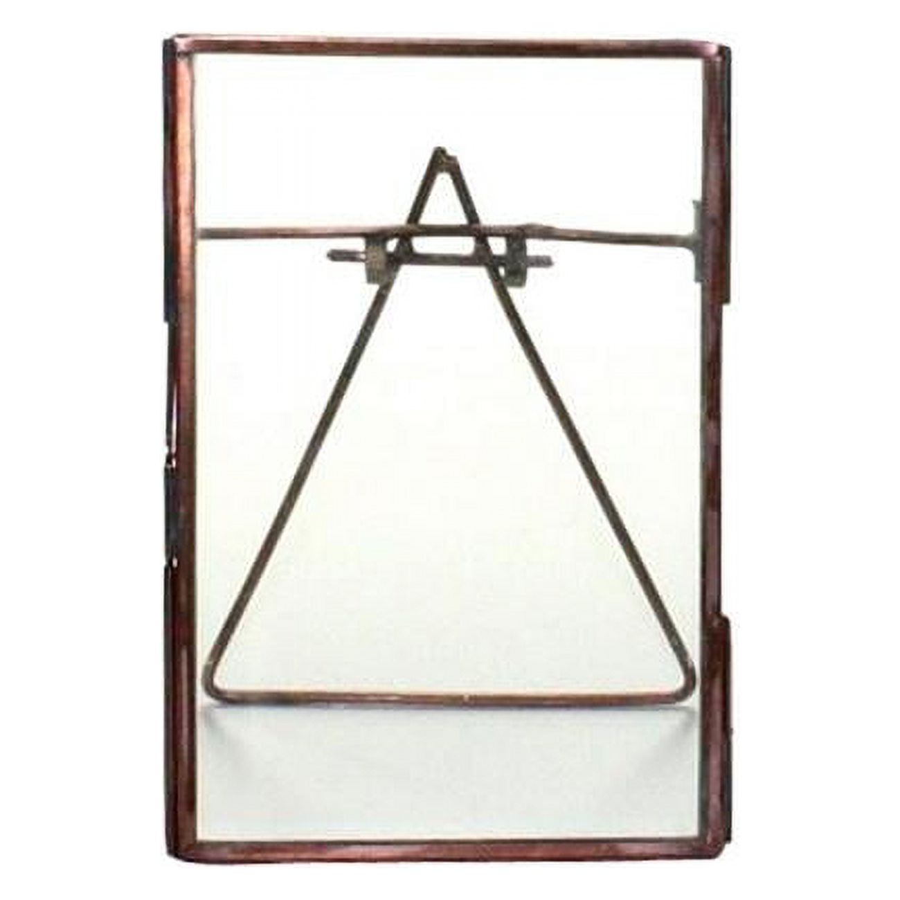 Benzara BM230271 Display Metal Vertical Easel Frame with Glass Panel ...