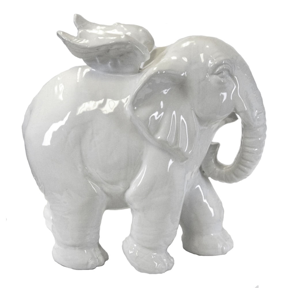 Benzara Charmingly Designed Elephant Angel Figurine - Walmart.com
