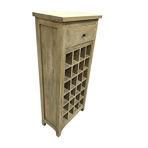 Benzara ETD-EN32177 Classy Wine Cabinet 1 Drawer, Brown - Walmart.com