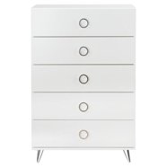 Furniture of America Cheston Solid Wood 6-Drawer Chest in Brown Cherry ...