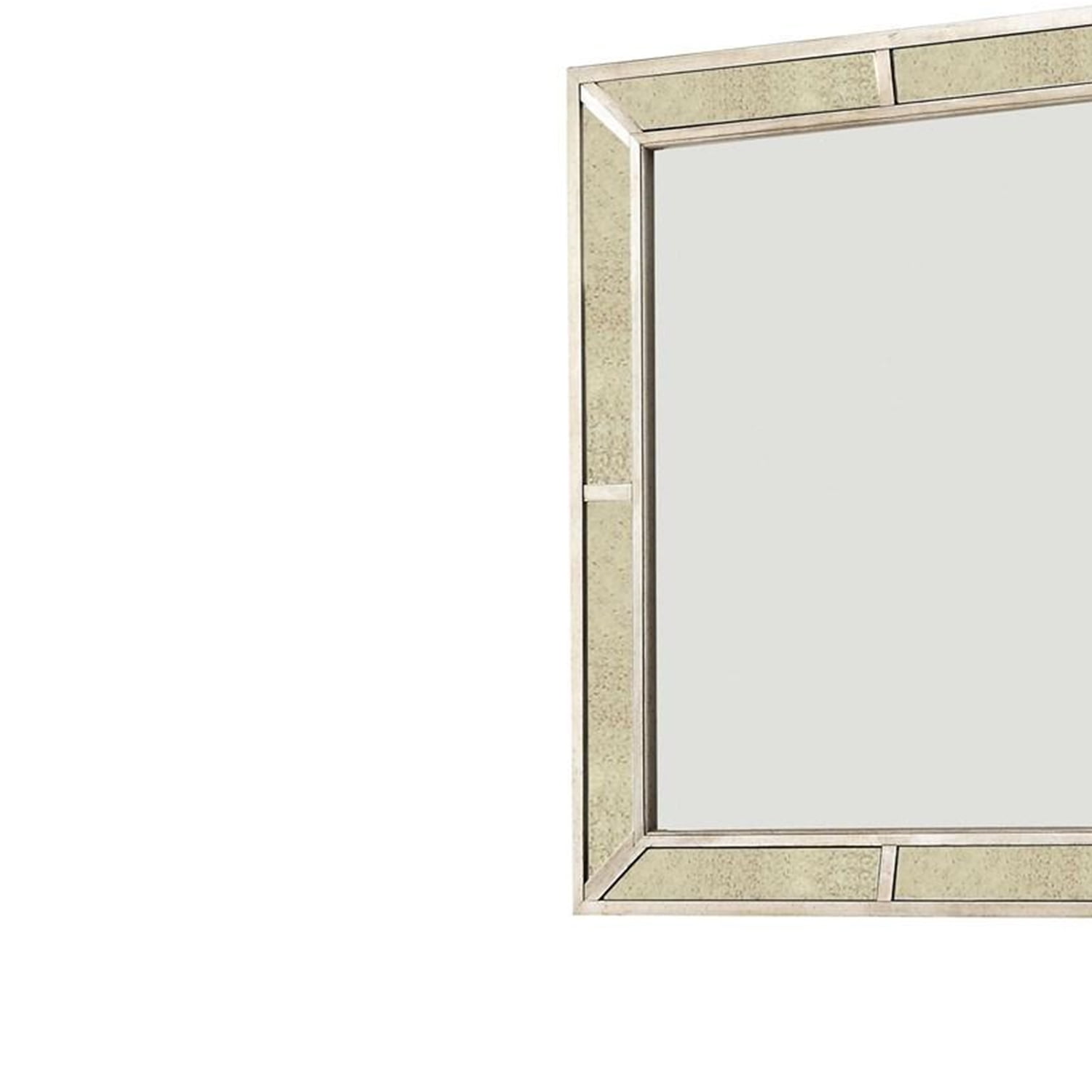Benzara Loraine Modern Victorian Style Mirror , Silver-Color:Silver ...
