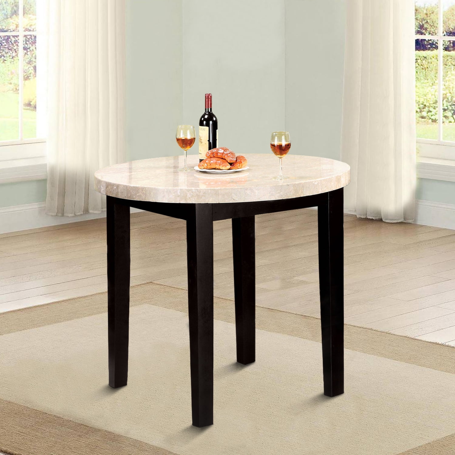 Benzara Marion II Contemporary Counter Height Table , Espresso ...