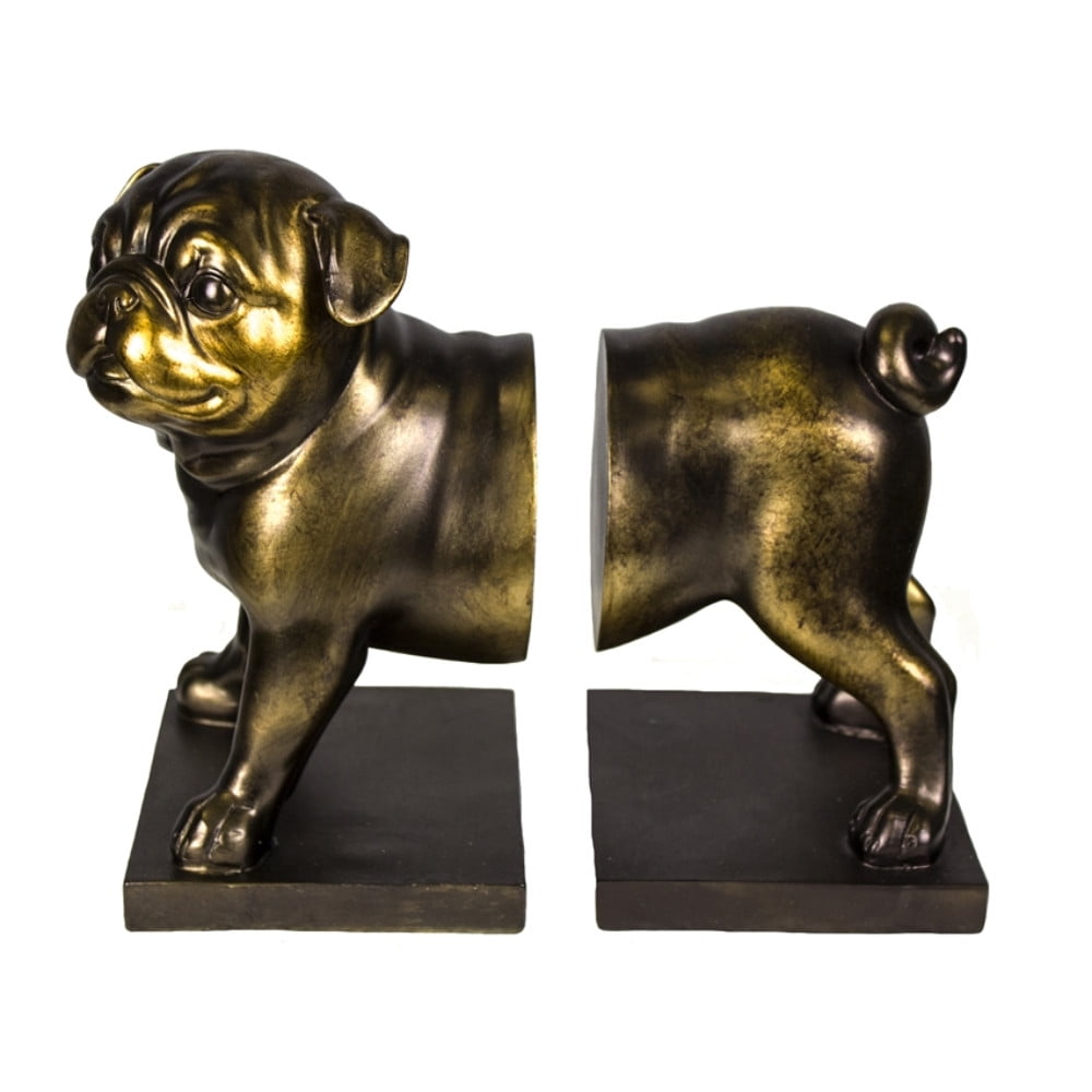 Benzara Well-designed Pug Dog Bookends, Set of 2 - Walmart.com