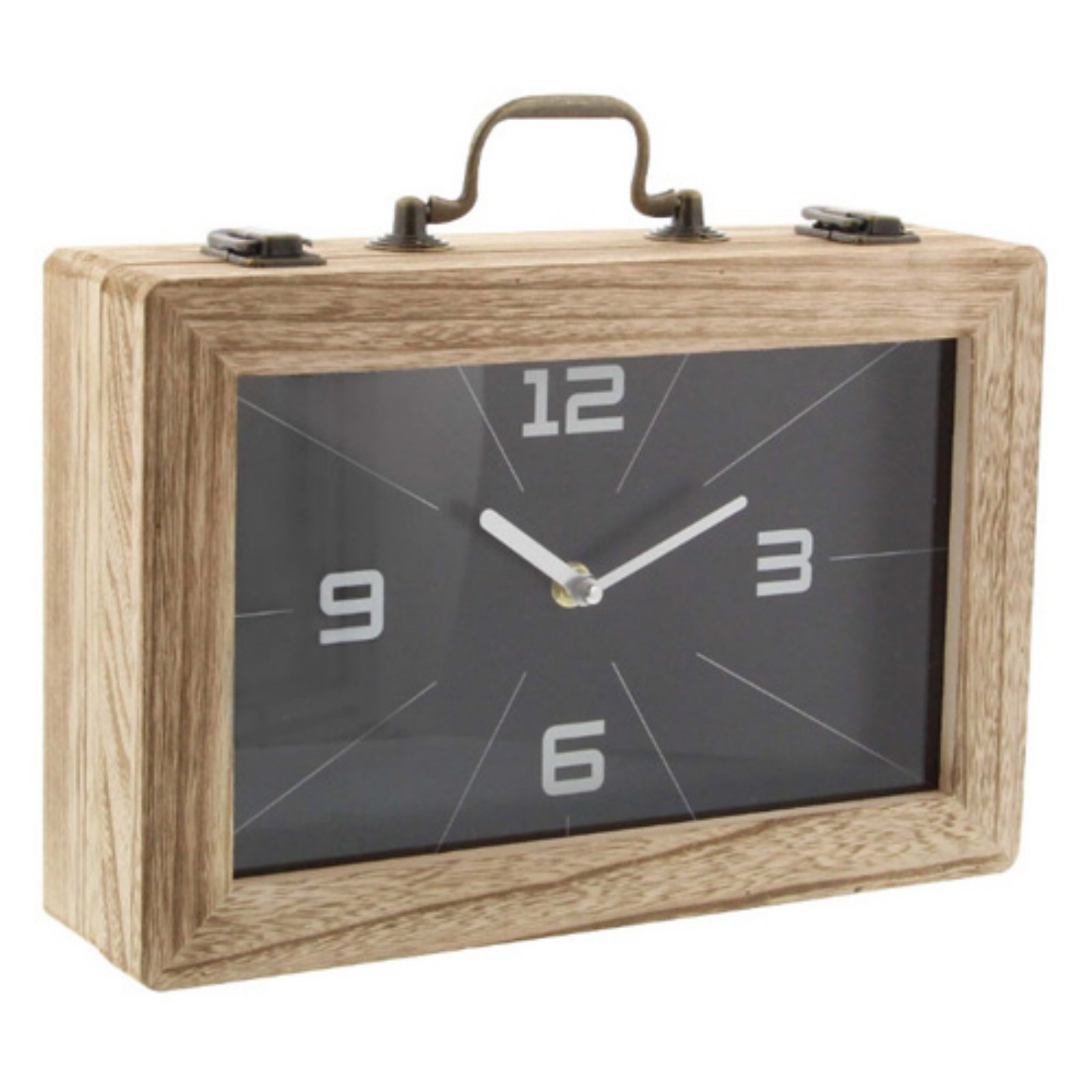 Benzara Wood Clock Decorative Box - Walmart.com