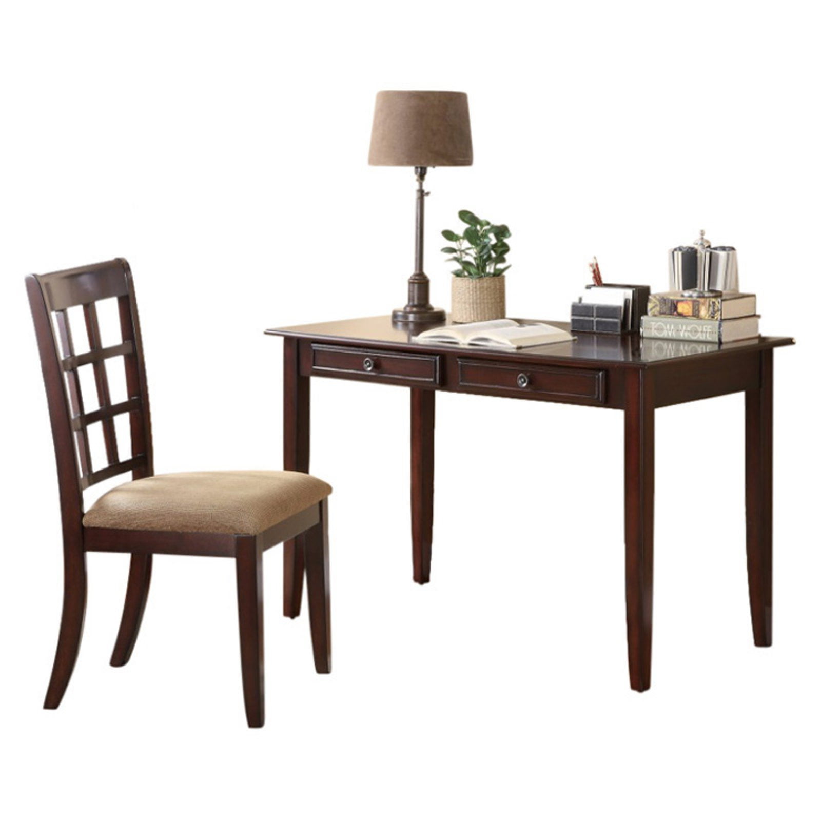 Benzara Wood Writing Desk Set - Walmart.com