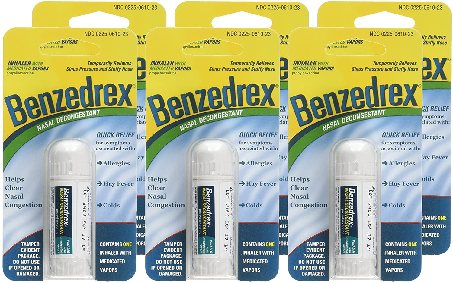 Benzedrex Sinus Medicine Inhaler for Fast Relief from Nasal Congestion ...