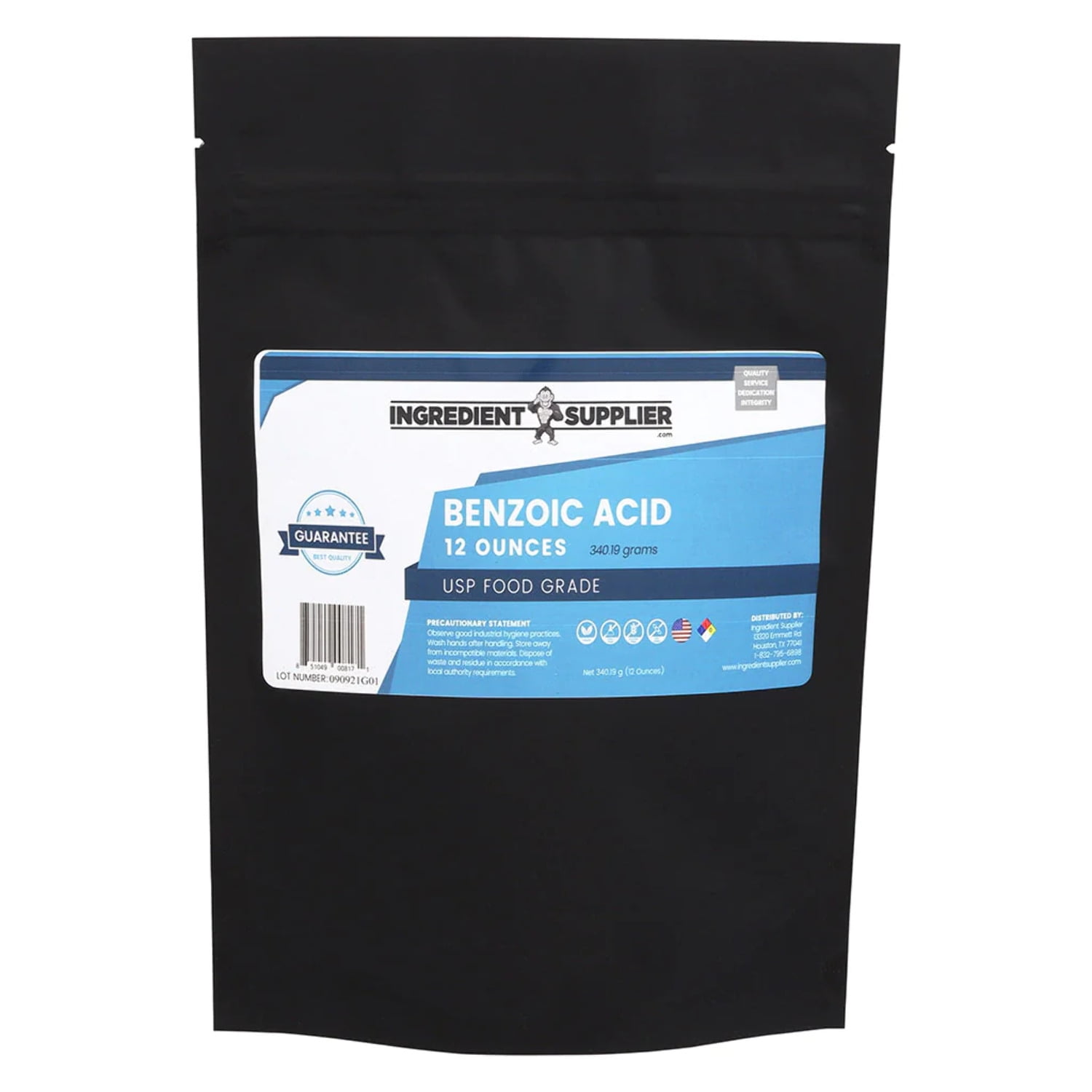 Benzoic Acid, 12 Oz. - USP Food and Pharmaceutical Grade - Pure - Walmart.com