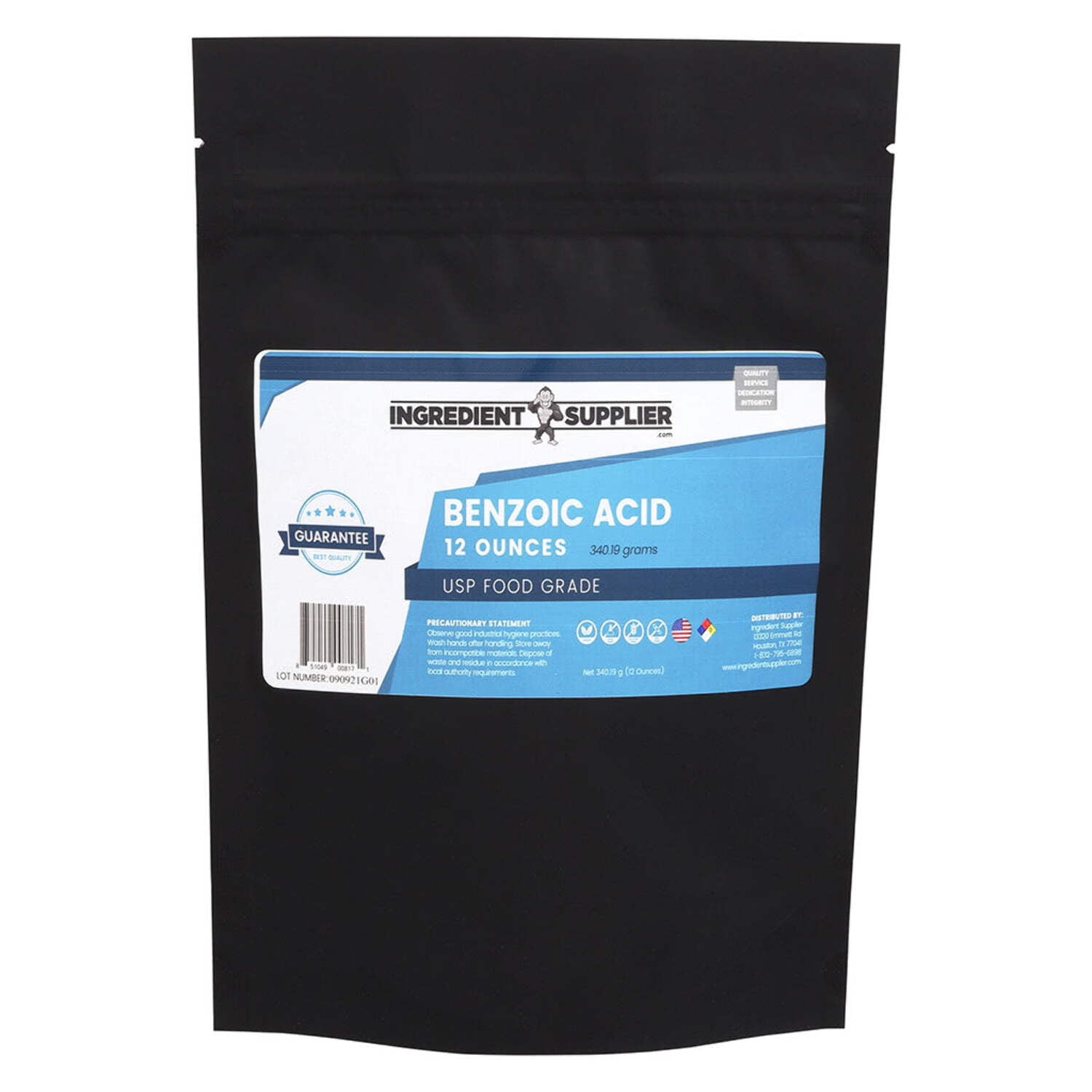 Benzoic Acid, 12 Oz. - USP Food and Pharmaceutical Grade - Pure ...