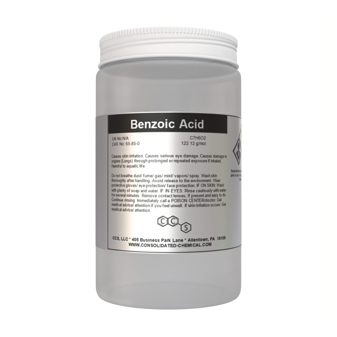Benzoic Acid Powder | Preservative & Chemical Intermediate - 1000 Grams - Walmart.com