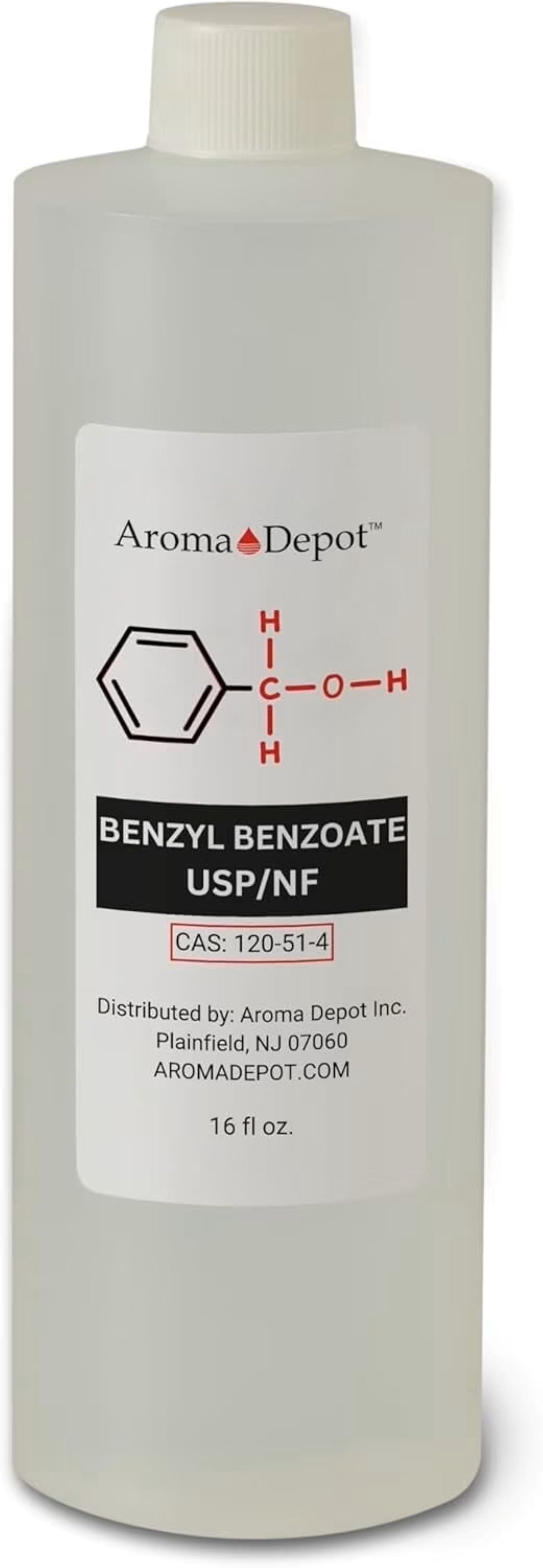 Aroma Depot Benzyl Benzoate USP Grade Liquid Chemical Solvent 16 fl oz ...