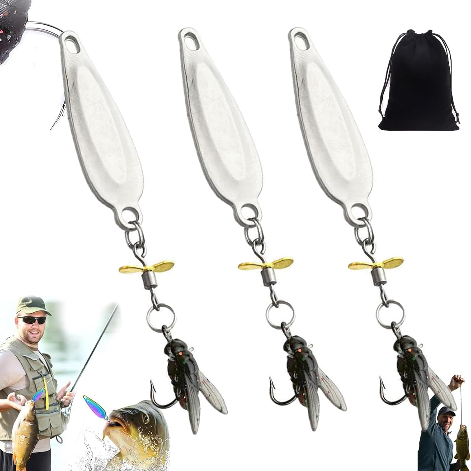Beooshop Metal Propeller Fishing Lure for Catching Fish, Metal ...