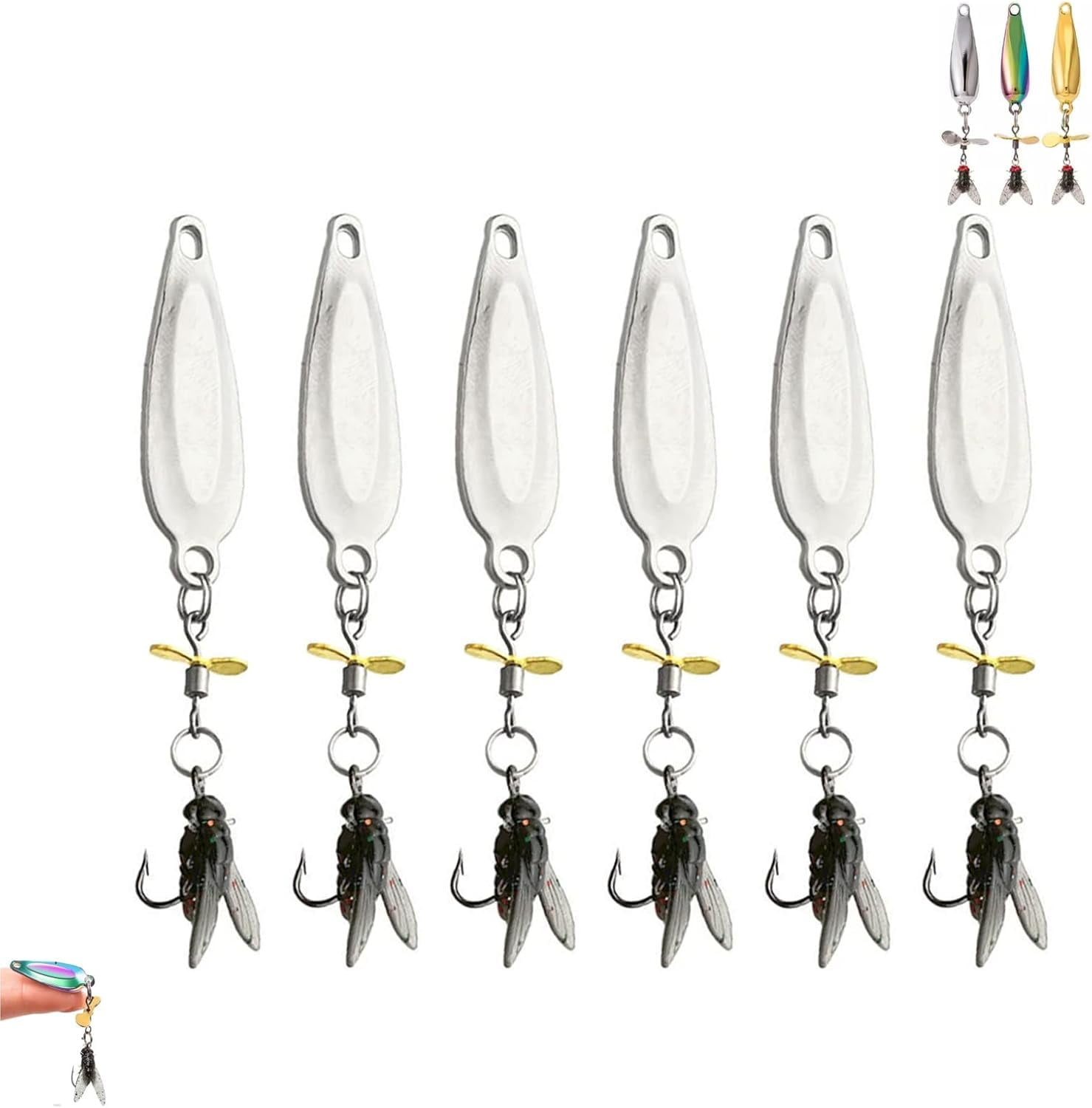 Beooshop Metal Propeller Fishing Lure for Catching Fish, Scomeri ...