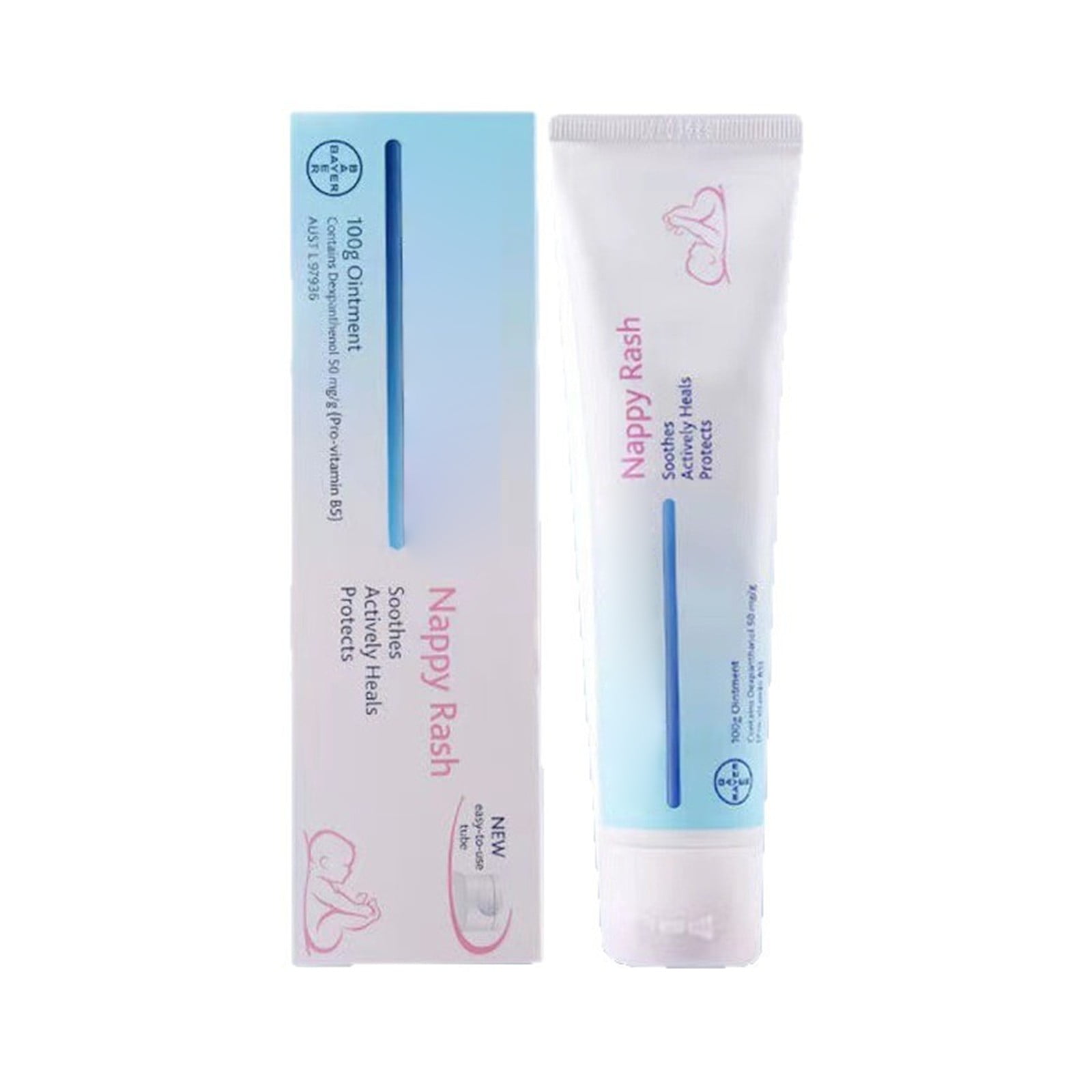 Bepanthen Nappy Rash Diaper Barrier Protection Ointment 30g (Pack of 2 ...