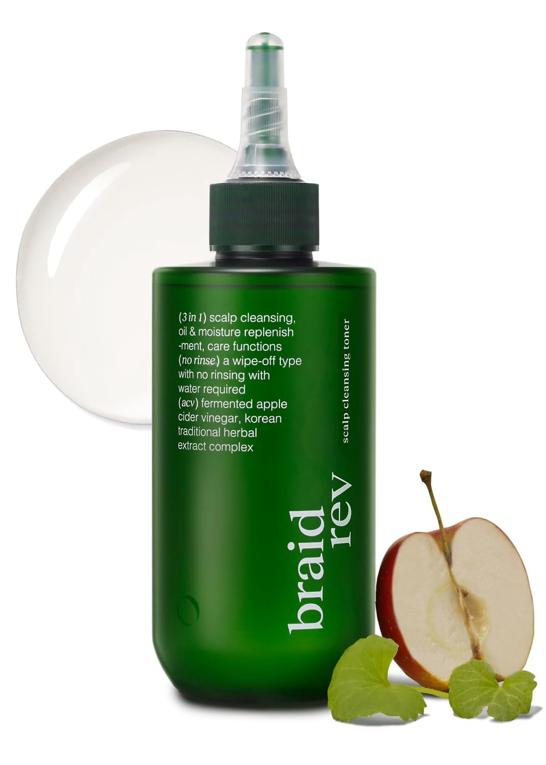 Bephor Braid Rev Scalp JKF25 Cleansing Toner for Braiding Hair, Apple ...