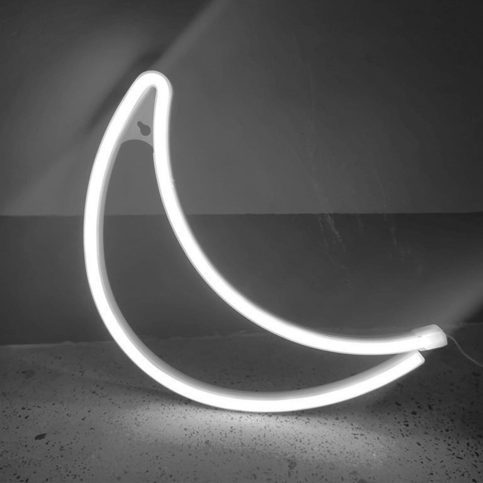Beppter 1Pc Moon Lamp,Led Light,Moon Neon Wall Hanging Led ...