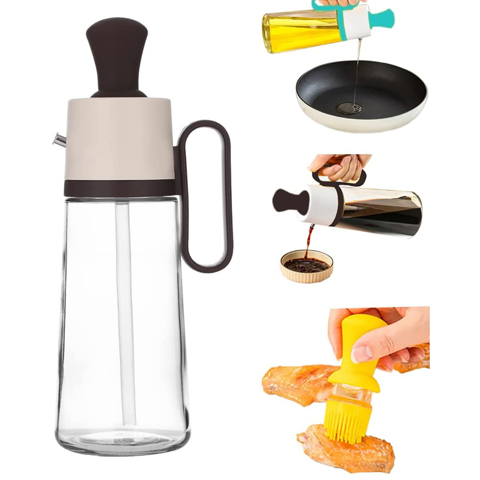 Beppter Basting Brushes,Silicone Basting Pastry Brush,Heat Resistant Food Brush Spread Oil ...