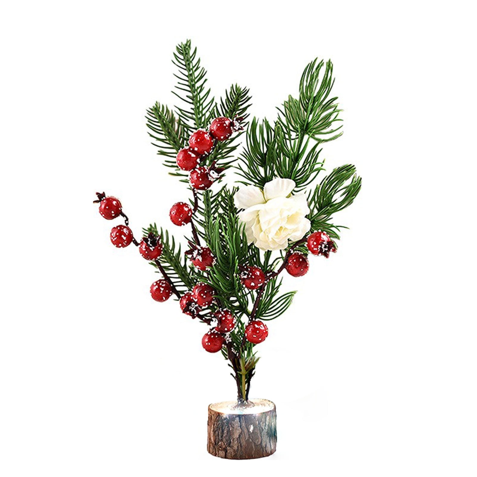 Beppter Christmas Decoration Flowers Bouquet Mini Christmas Tree Table ...