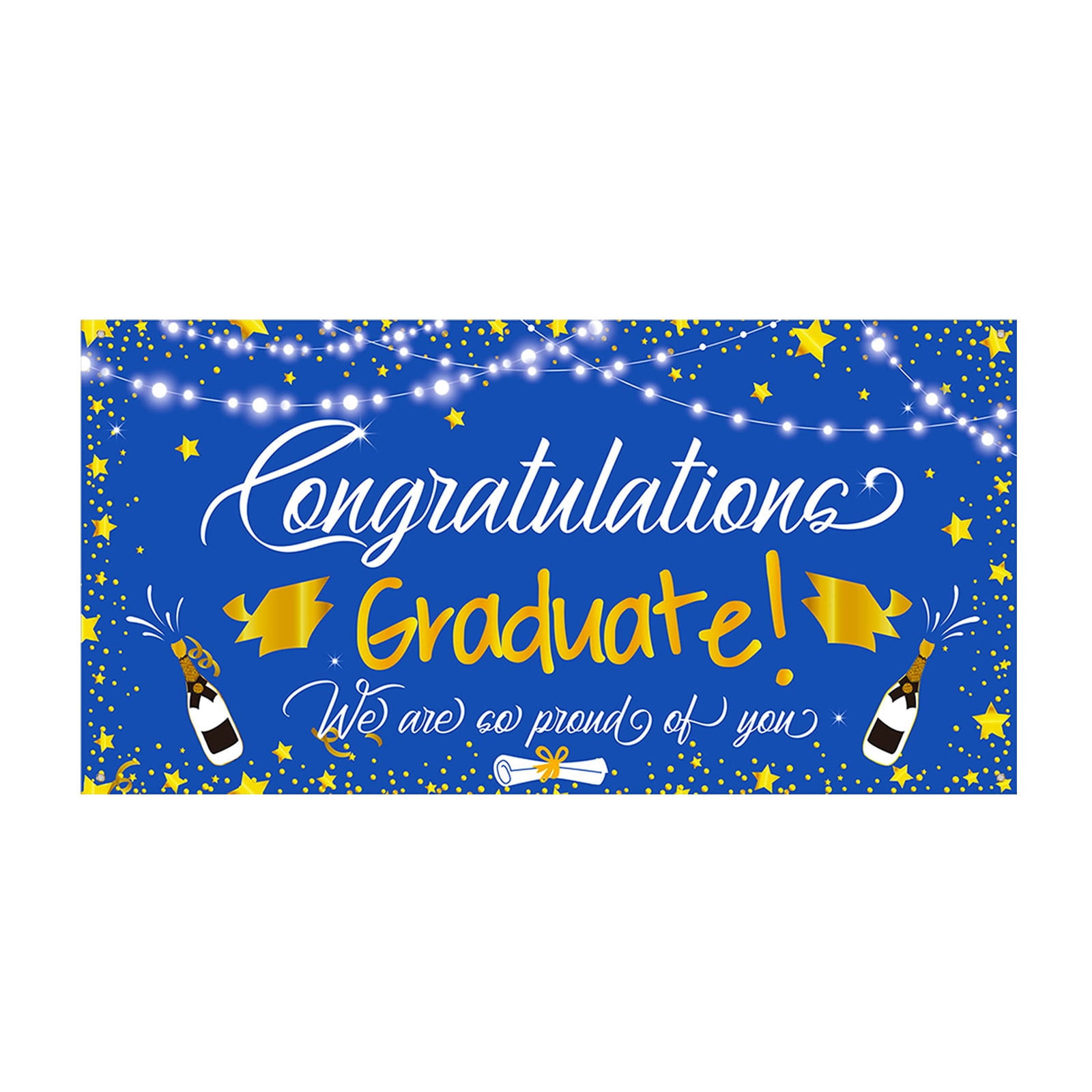 Beppter Red Blue And White Graduation Season Background Cloth Banner ...