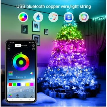 3 Pack Remote Fairy Lights,RGB Fairy String Lights,98.4 ft APP and ...