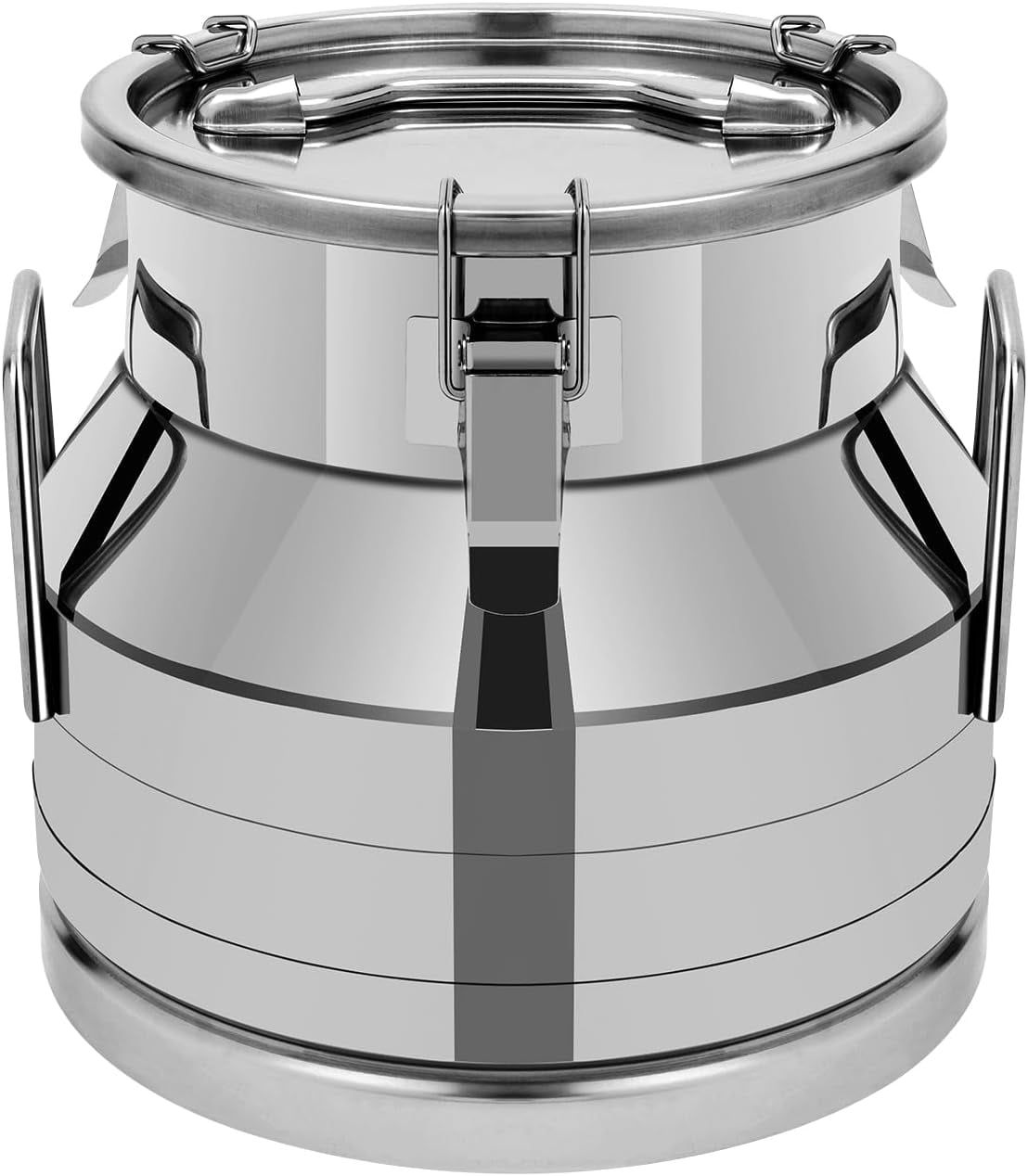 Bepritm Stainless Steel Milk Can with Lid, Heavy Duty Airtight Milk Jug ...