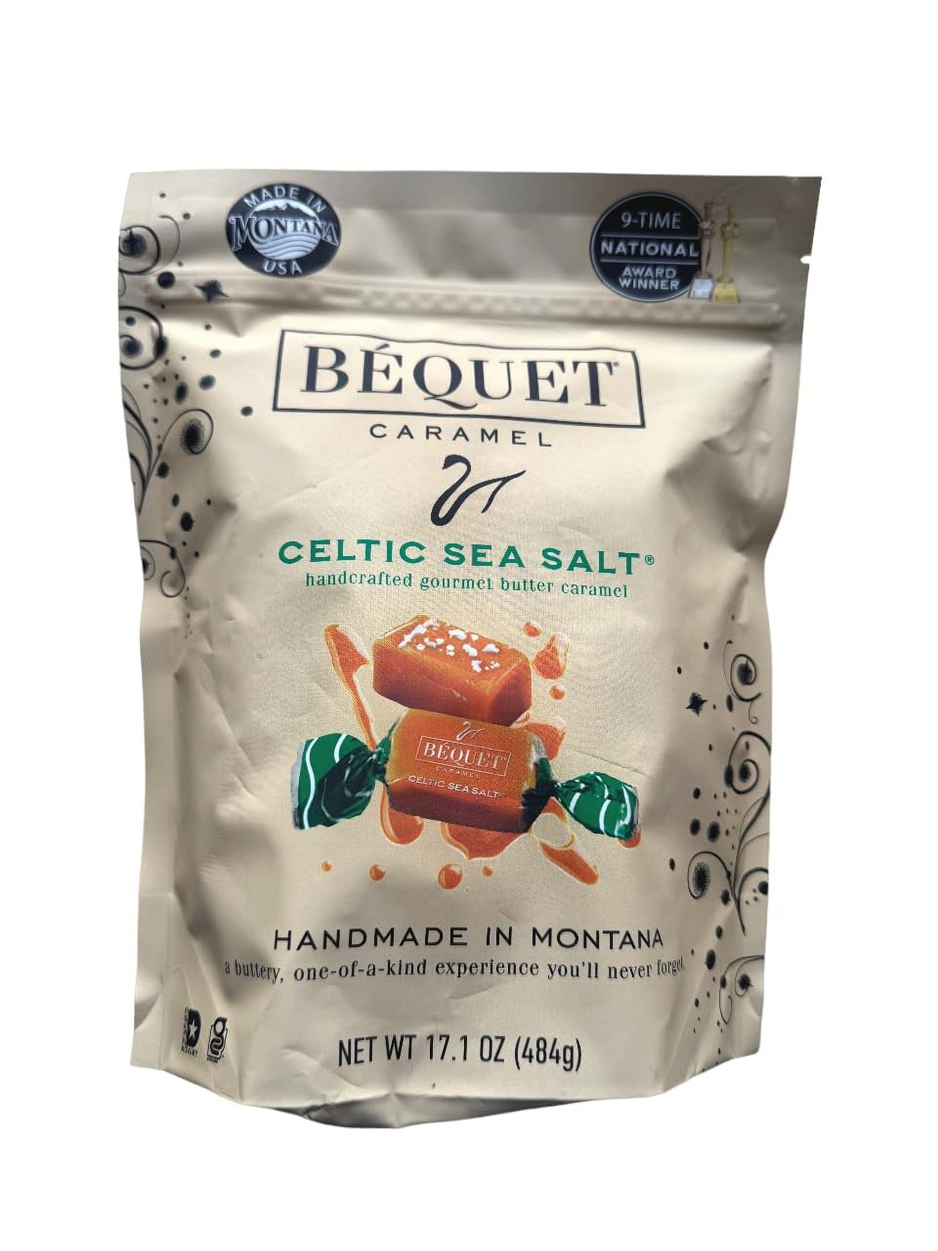 Bequet Caramel Celtic Sea Salt, Vanilla Butter Candy, 17.1 Ounce ...
