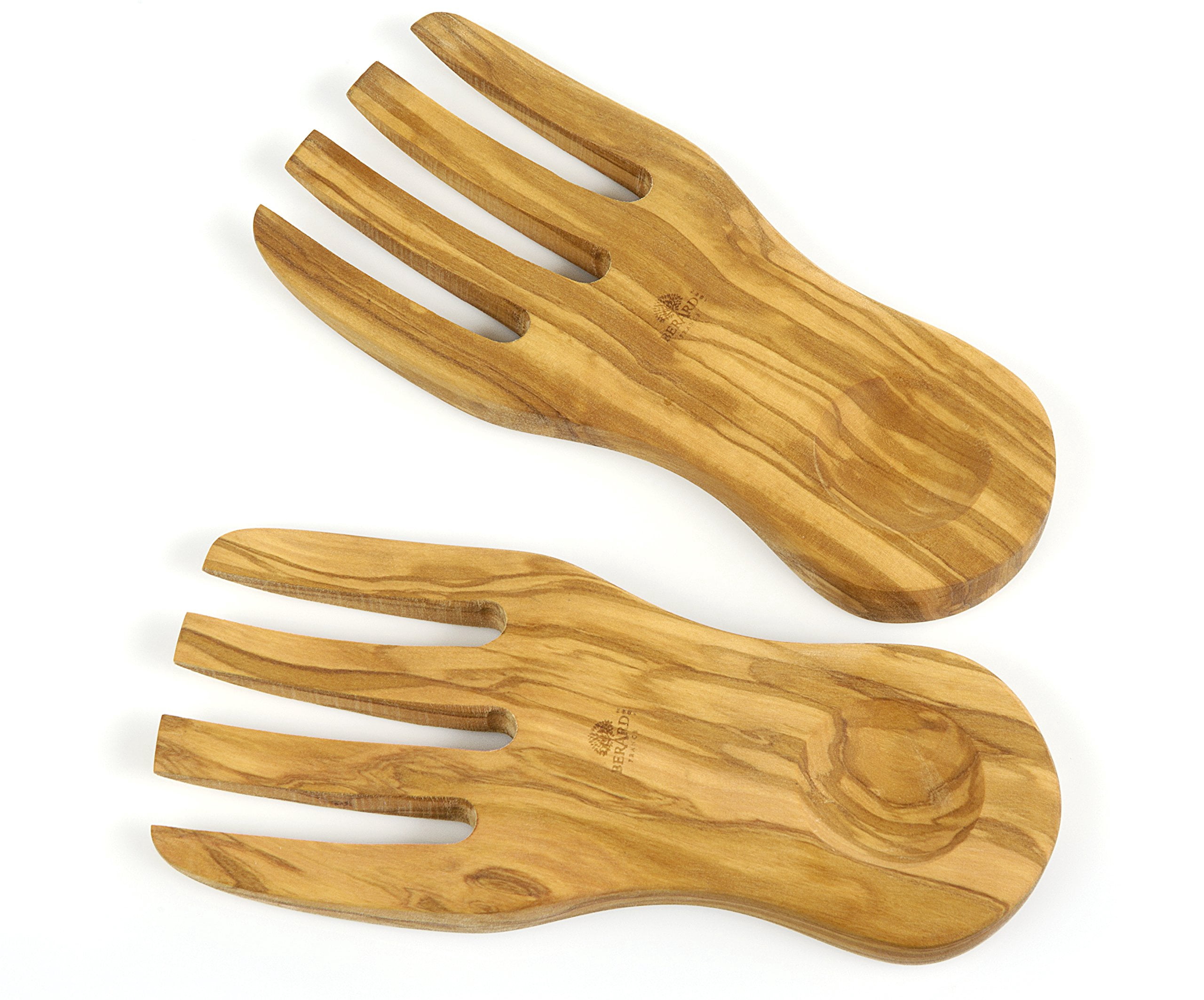 Berard Olive-Wood Handcrafted Curved Salad Servers - Walmart.com