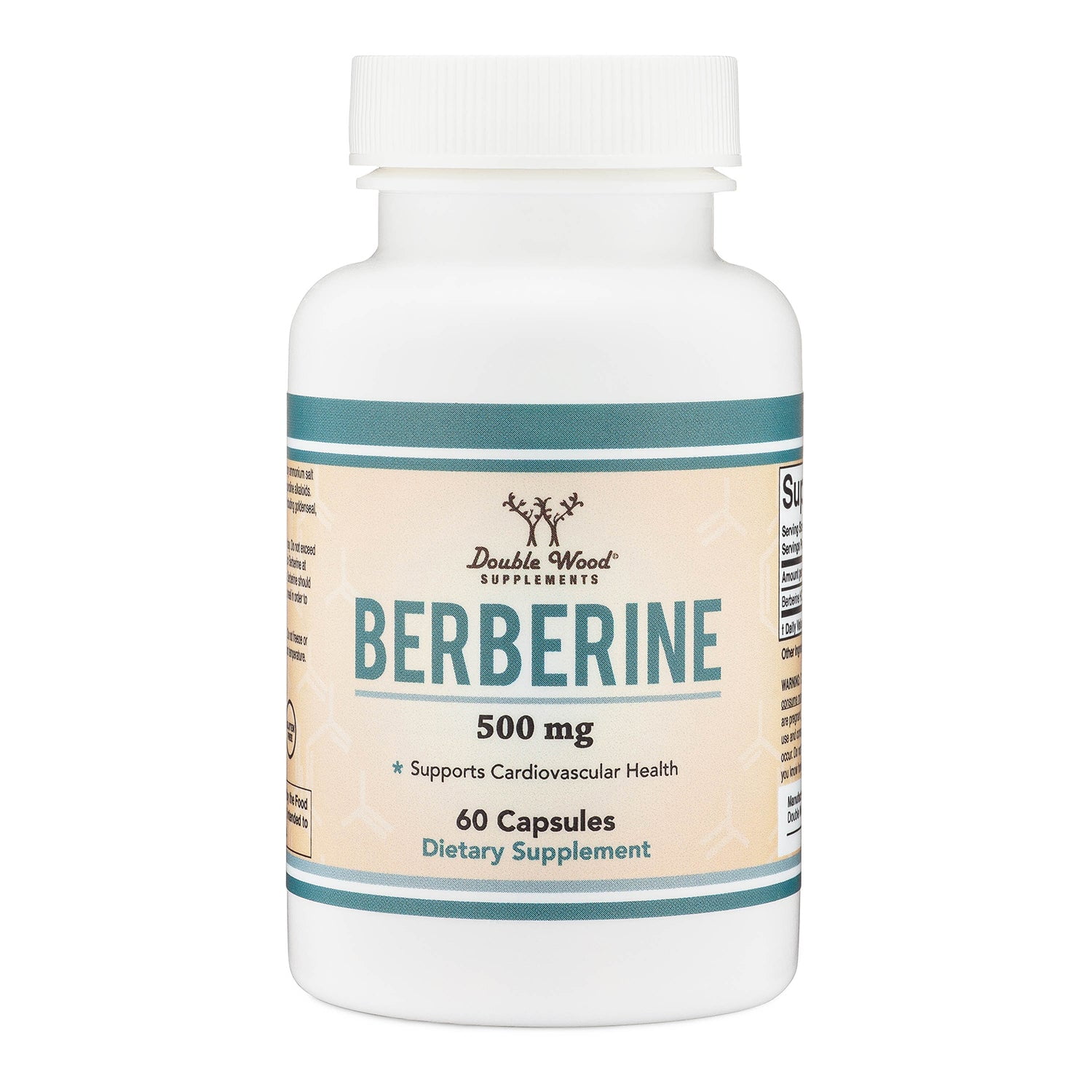 Berberine Natural Supplement - 60 Capsules for Cardiovascular, Blood Glucose Support & Dietary ...